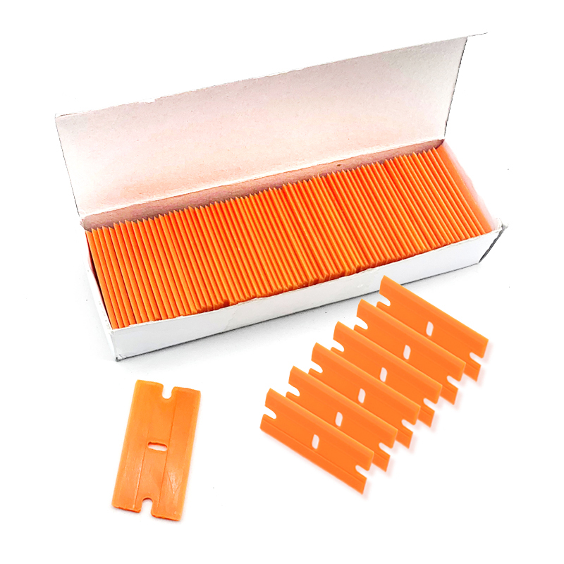 Caja x100 Hojillas Plásticas Raspador Vidrio Viniles Cerámica| conseki