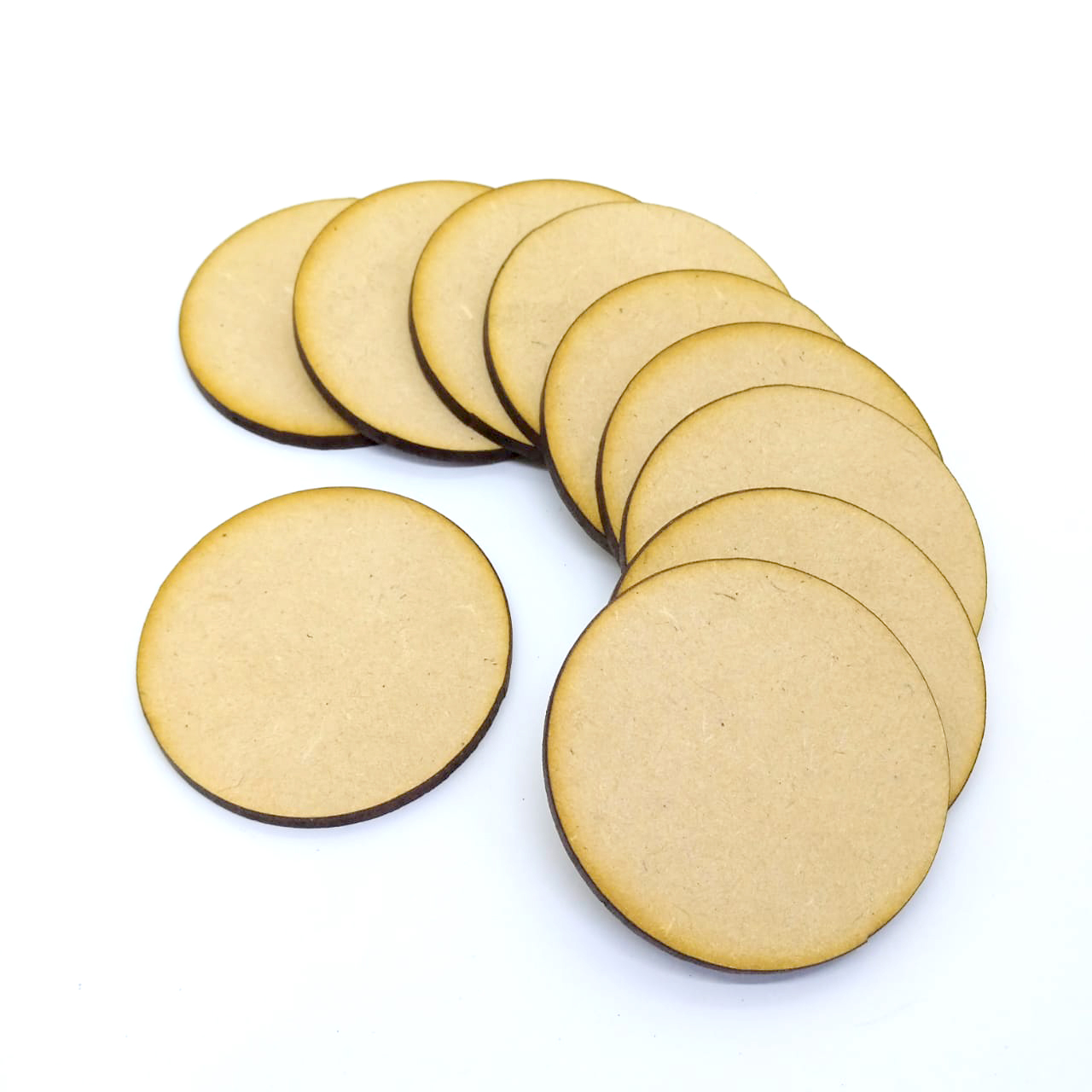 Pack de 50 Círculos de 6 cm en Mdf Natural Espesor 3mm para ...