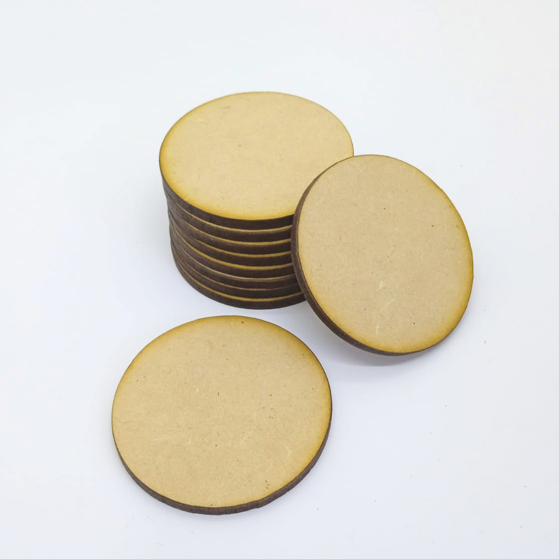 Pack de 50 Círculos de 7 cm en Mdf Natural Espesor 3mm para ...