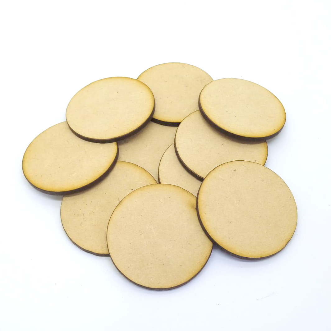 Pack de 50 Círculos de 5 cm en Mdf Natural Espesor 3mm para ...