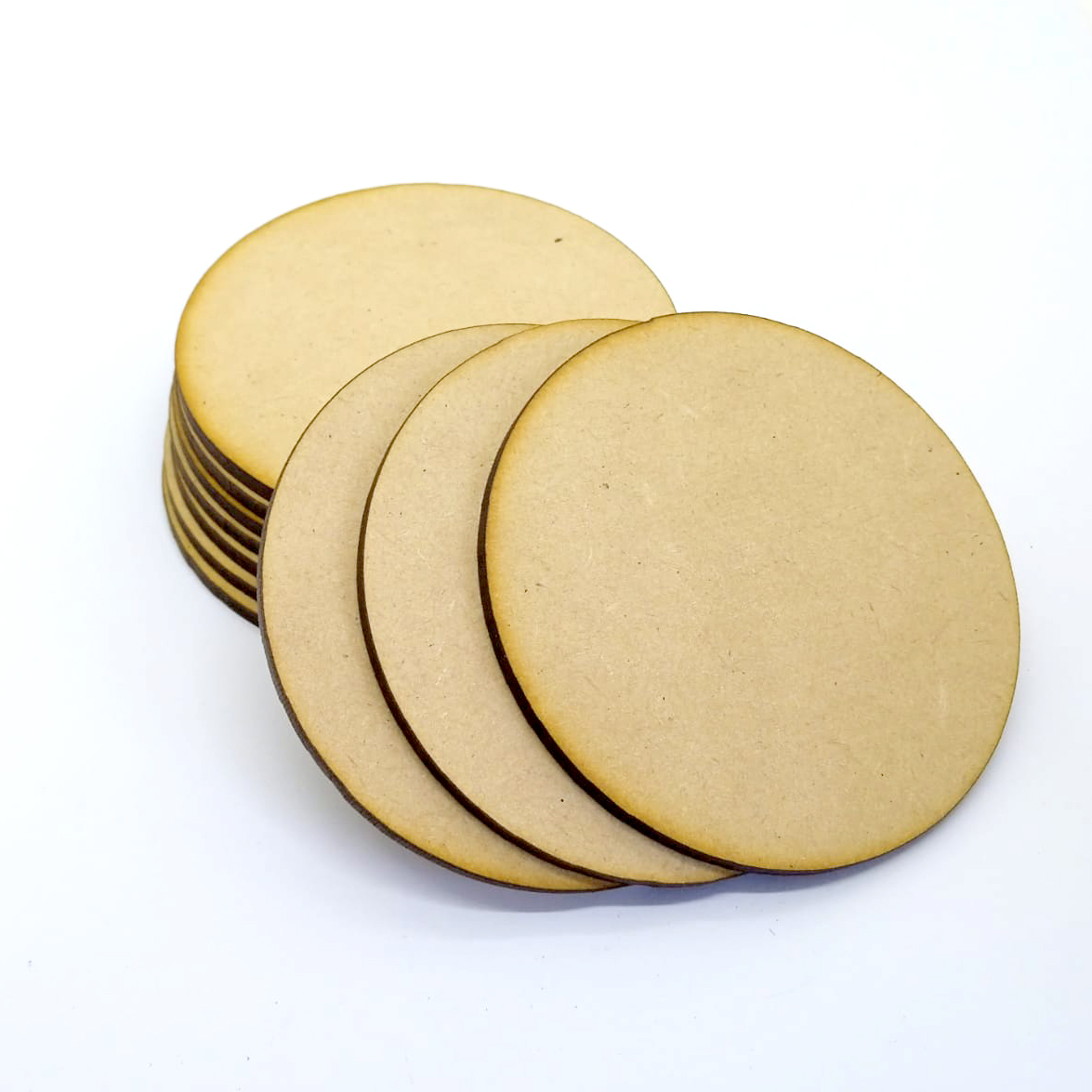 Pack de 50 Círculos de 8 cm en Mdf Natural Espesor 3mm para ...